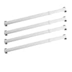 EMOH 6 in. to 11 in. Adjustable Flat Sash Rod in White (4-Piece) H-KSH ...