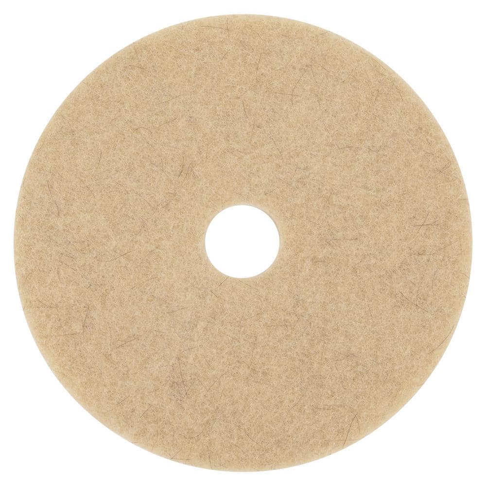 Boardwalk Natural Hog Hair Burnishing Floor Pads, 21 in. Dia, (5-Carton ...