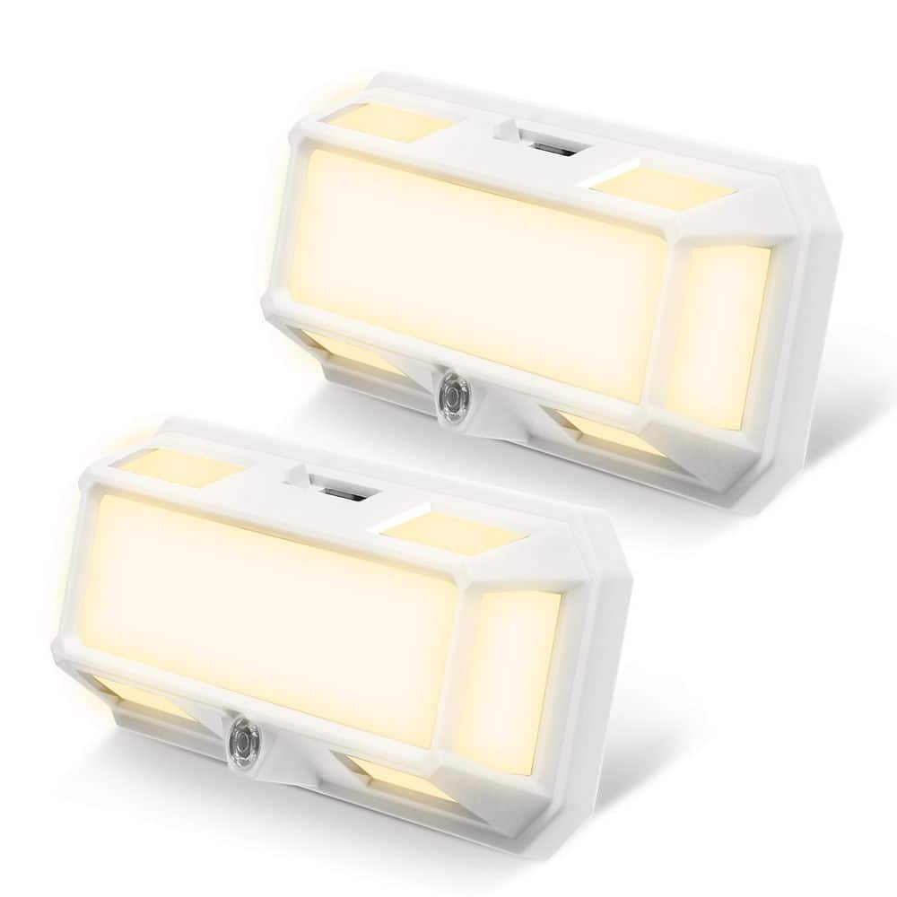 Briignite 6-Pack 2W Plug-in Dusk-to-Dawn LED Night Lights with Modern ...