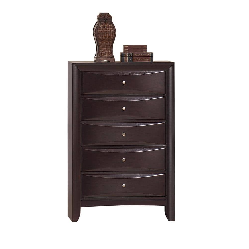 Madison 5-Drawer Mahogany Chest EM200CH - The Home Depot