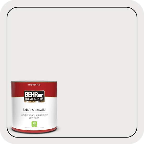 BEHR PREMIUM PLUS 1 qt. #640E-1 Silver Chalice Flat Low Odor Interior ...
