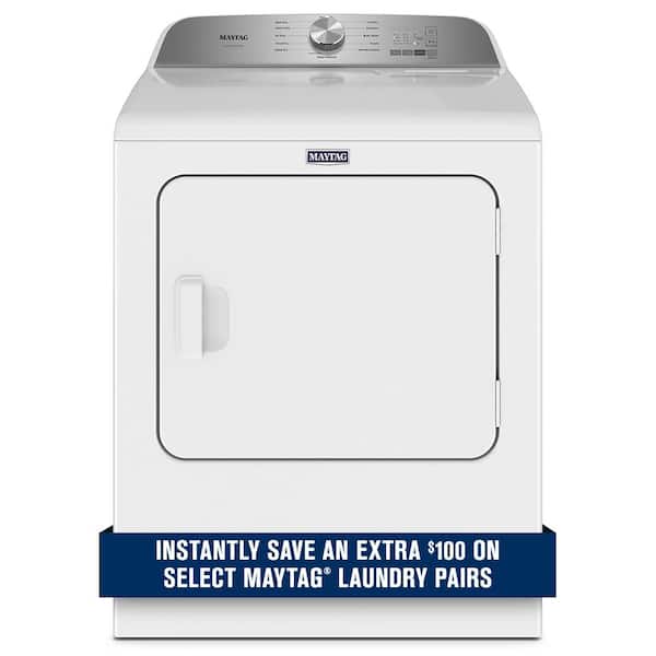 Maytag 7.0 cu. ft. Vented Pet Pro Gas Dryer in White MGD6500MW - The ...