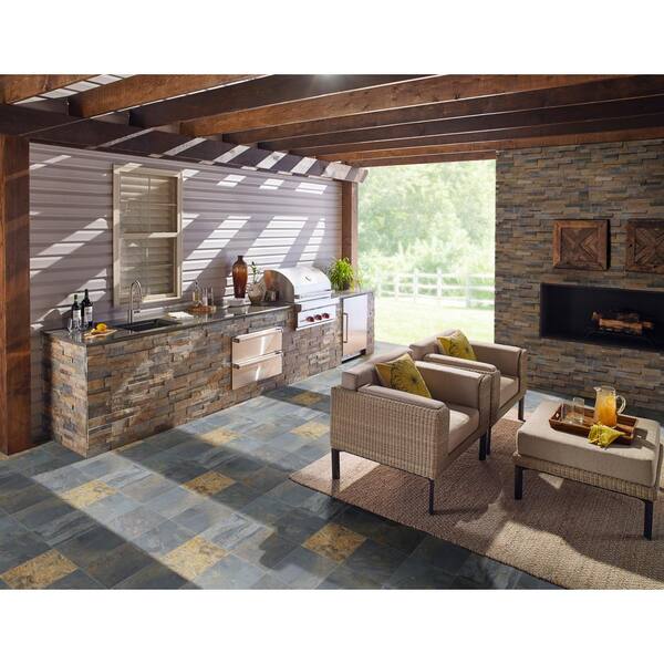 12x12 - Slate Tile - The Home Depot