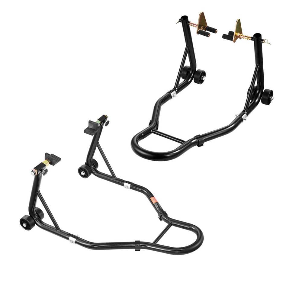 SKYSHALO Motorcycle Stand Lift, 1100 lbs. Capacity Front Rear Combo ...