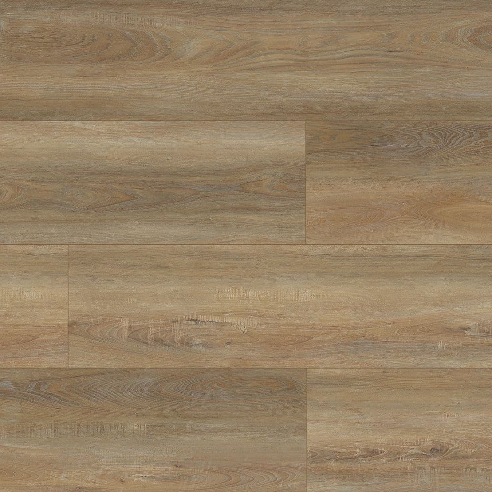 DOTFLOOR Take Home Sample-Cabana Driftwood Waterproof Luxury Vinyl Plank Flooring 810-191SMP ...