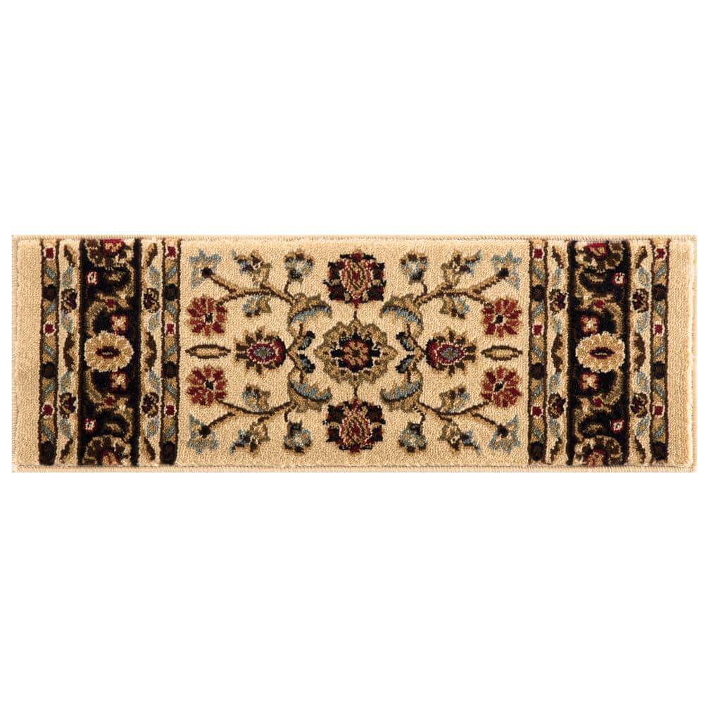 TrafficMaster Marash Ivory 9 in. x 26 in. Stair Tread Cover (1-Unit ...