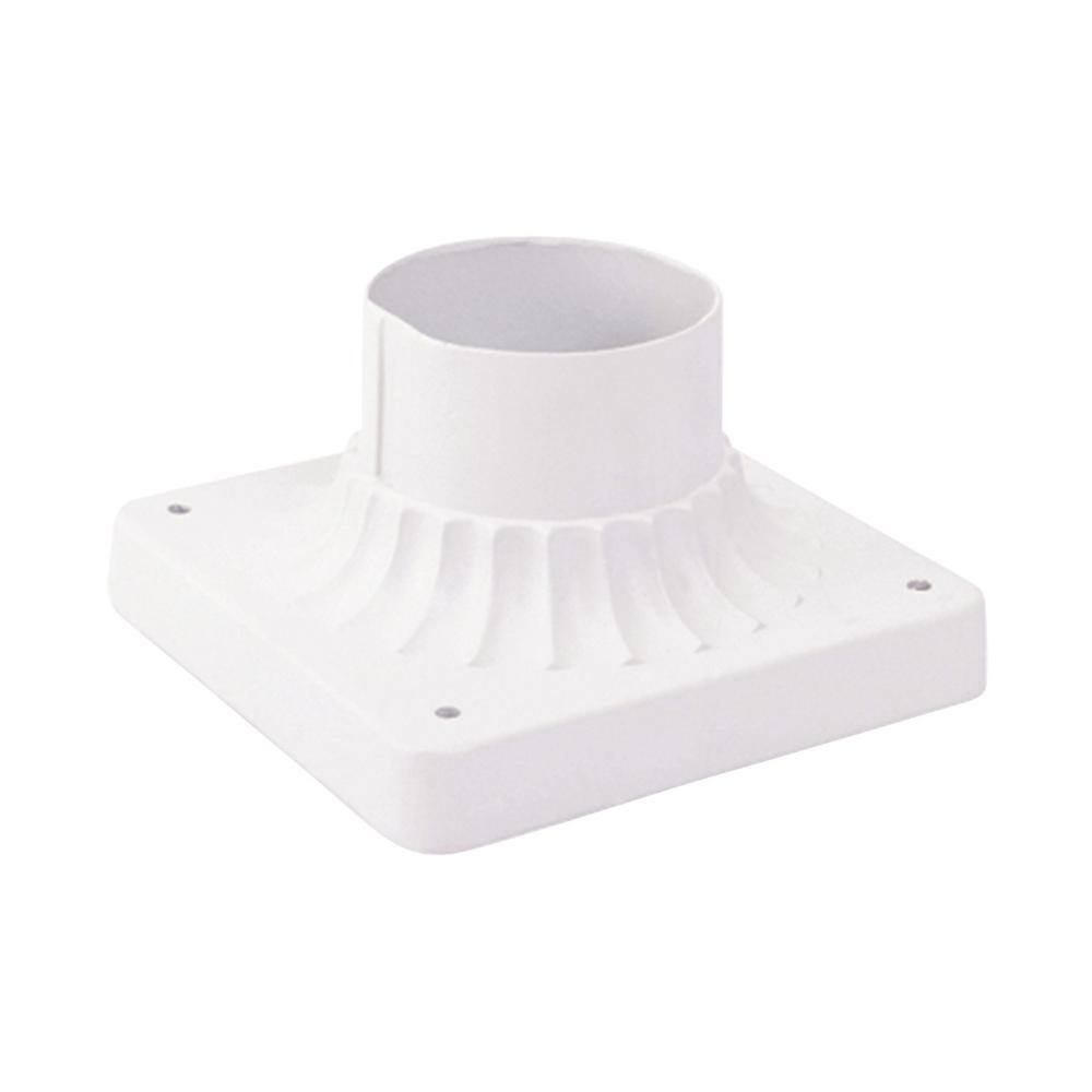 AVIANCE LIGHTING Textured White Outdoor Pier Mount Adapter HD71131 ...
