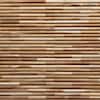 WALL!SUPPLY Ultra Wood Teak Round Wood Wall Panels 0.59 in. x 7.87 in ...