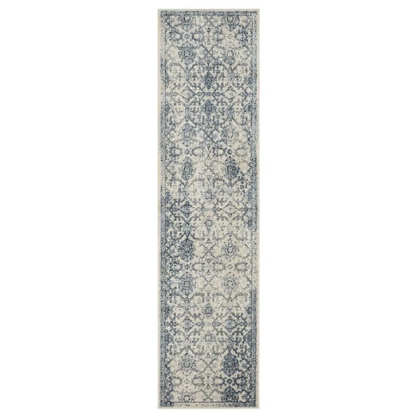 Mohawk Home Iphigenia Blue 2 ft. x 8 ft. Runner Rug 828356 - The Home Depot