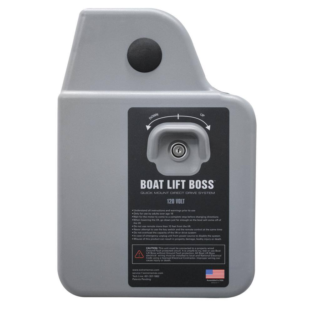 Extreme Max Boat Lift Boss Direct Drive System - 120-Volt Key-Turn-3006 ...