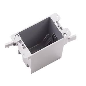 RUN BISON 1-Gang 18 cu. in. PVC New Work Electrical Box (100-Case) MOB ...