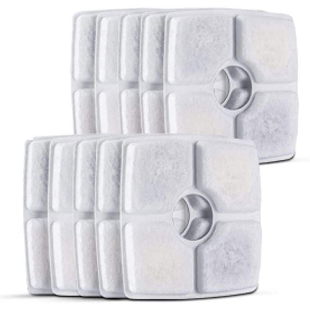 KIWDZFU Cat Water Fountain Replacement Filters 10 Pack Triple ...
