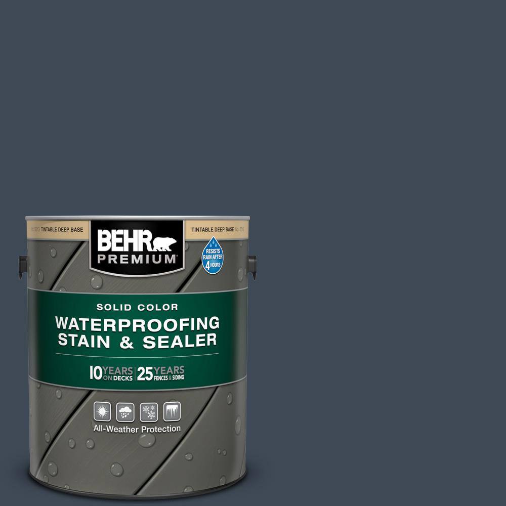 BEHR PREMIUM 1 gal. #PPU14-20 Starless Night Solid Color Waterproofing ...