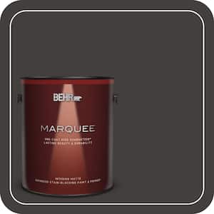 BEHR PREMIUM PLUS 1 qt. #MQ1-35 Off Broadway Satin Enamel Exterior ...