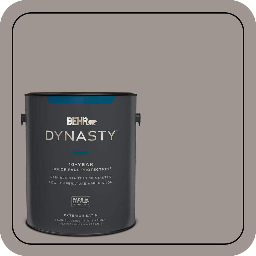 BEHR DYNASTY 1 gal. #790B-4 Puddle Satin Enamel Exterior Stain-Blocking ...