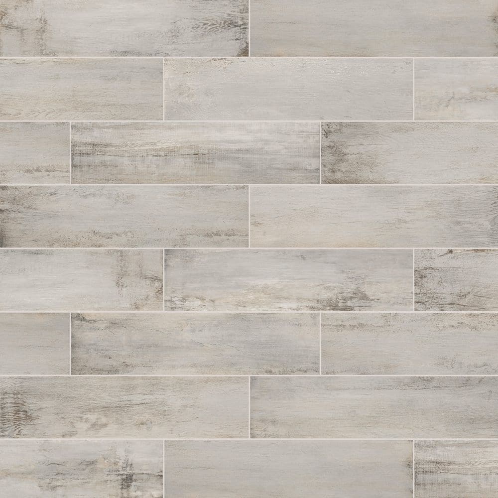 Florida Tile Home Collection Serene Wood Light 6 in. x 24 in. Porcelain ...