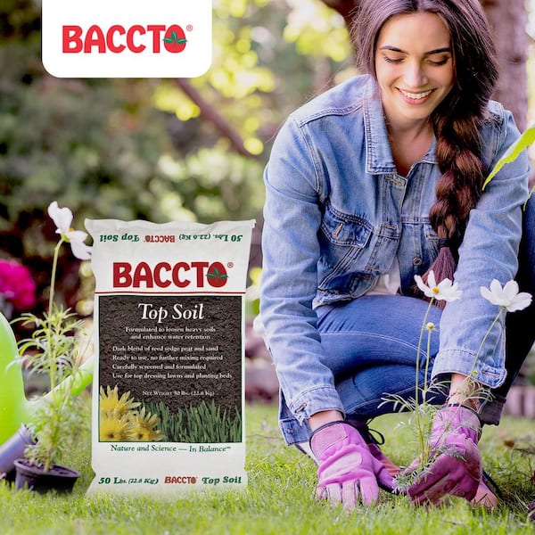 BACCTO Baccto Lawn Soil With Reed Sedge, Peat and Sand 50 lbs. (6-Pack ...