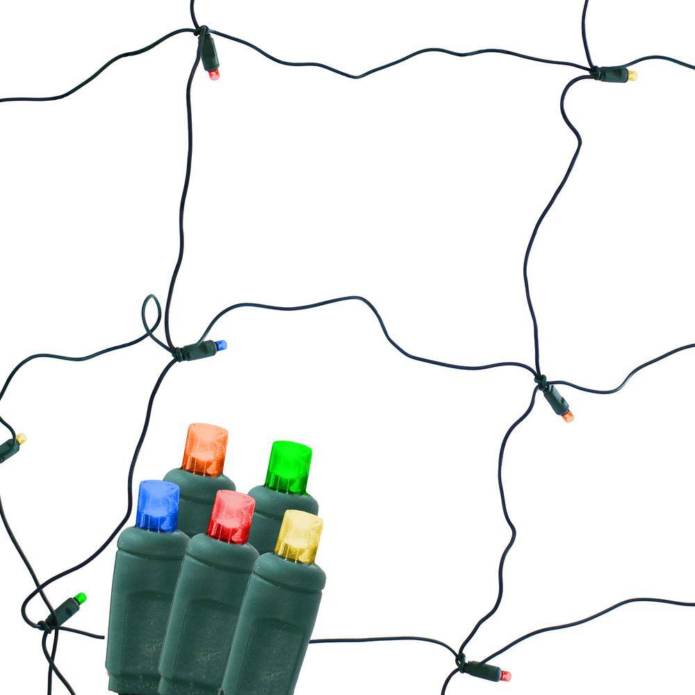 Sunnydaze 6 ft. x 4 ft. 70-Count Multi LED Netted Lights KWR-886 - The Home Depot