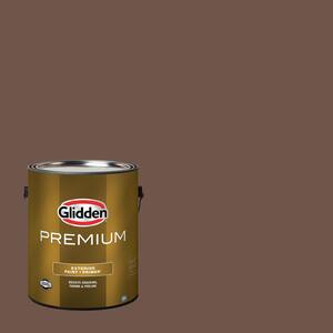 Glidden Premium 5-gal. PPG1074-6 Carmelized Walnut Satin Exterior Latex ...