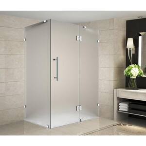 Aston Neoscape 40 in. x 40 in. 72 in. Completely Frameless Hinged Neo-Angle Shower Enclosure ...
