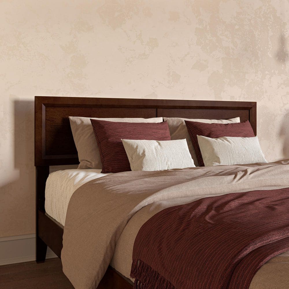 AFI Sophia Walnut Brown Solid Wood Queen Headboard AR284844 - The Home ...