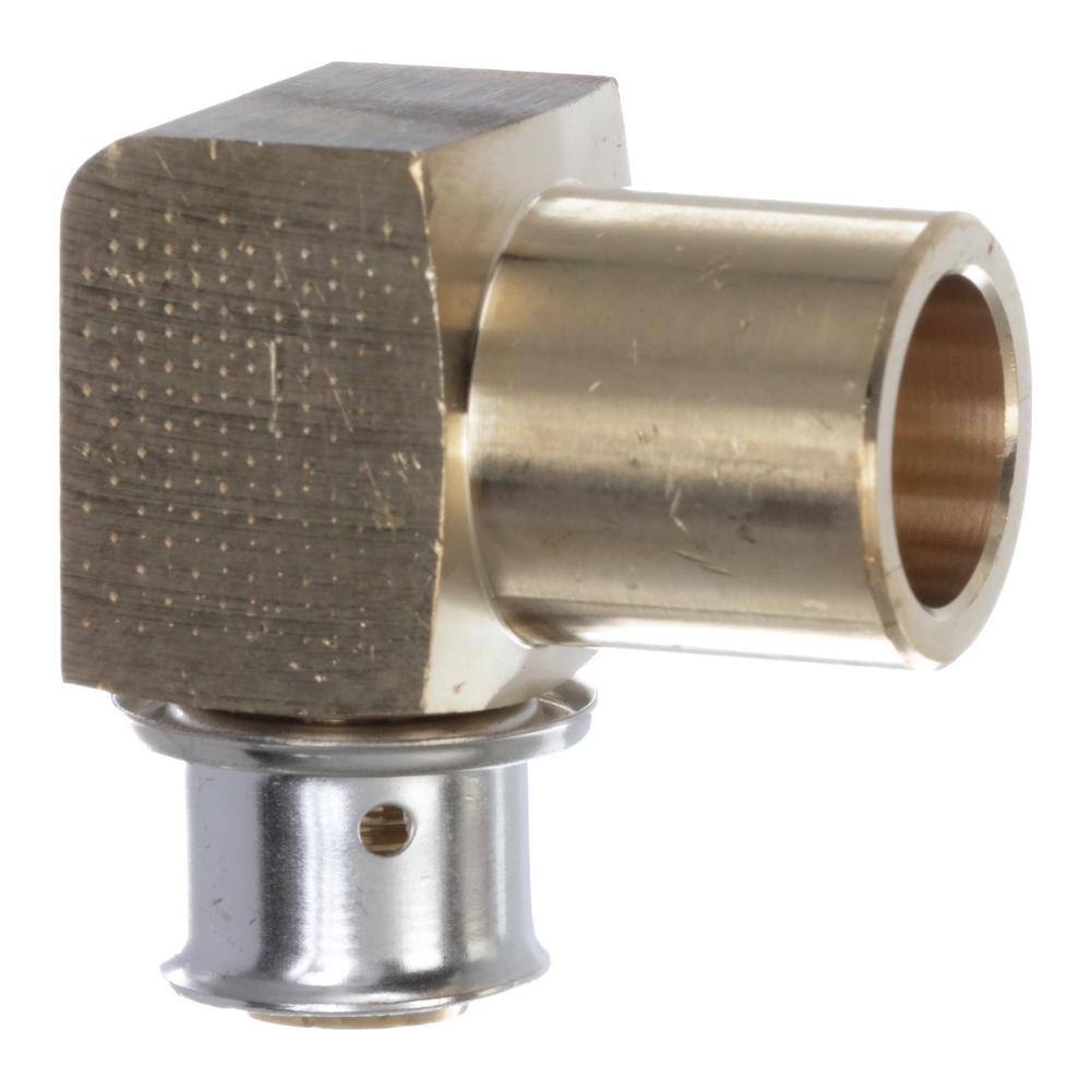 Viega PureFlow 1/2 in. Press x 1/2 in. FTG or C Zero Lead Bronze 90 ...