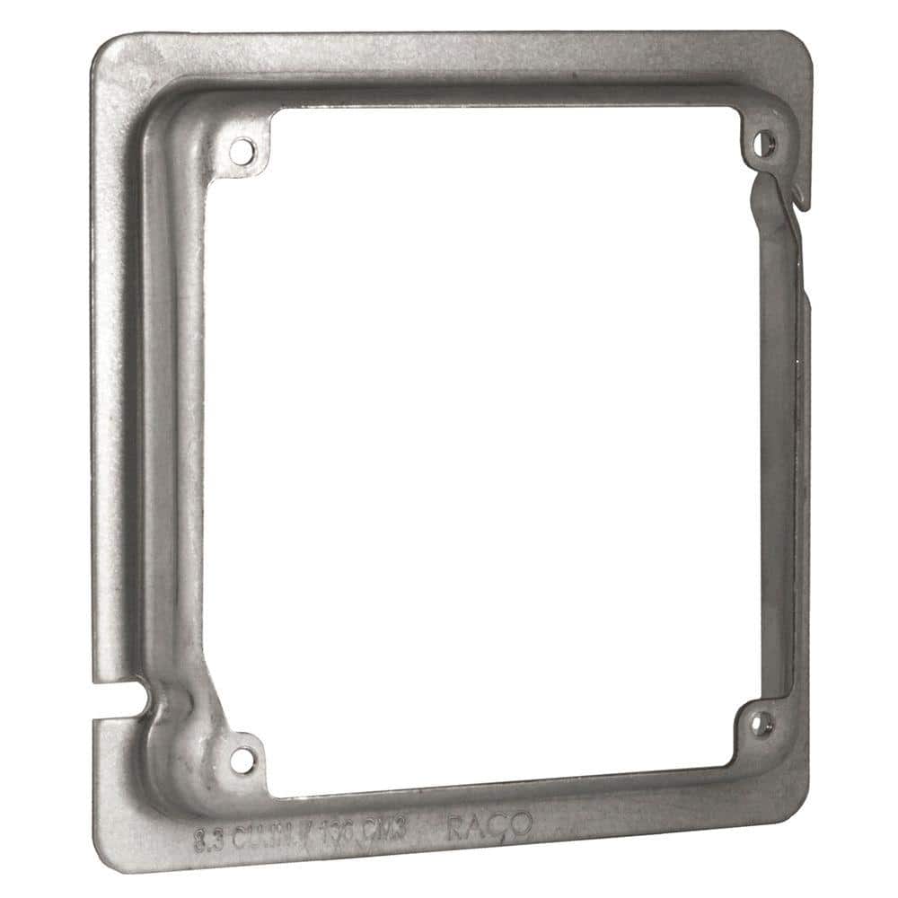 RACO 4-11/16 in. x 4 in. Square Adapter Ring, 5/8 in. Raised (25-Pack) 855
