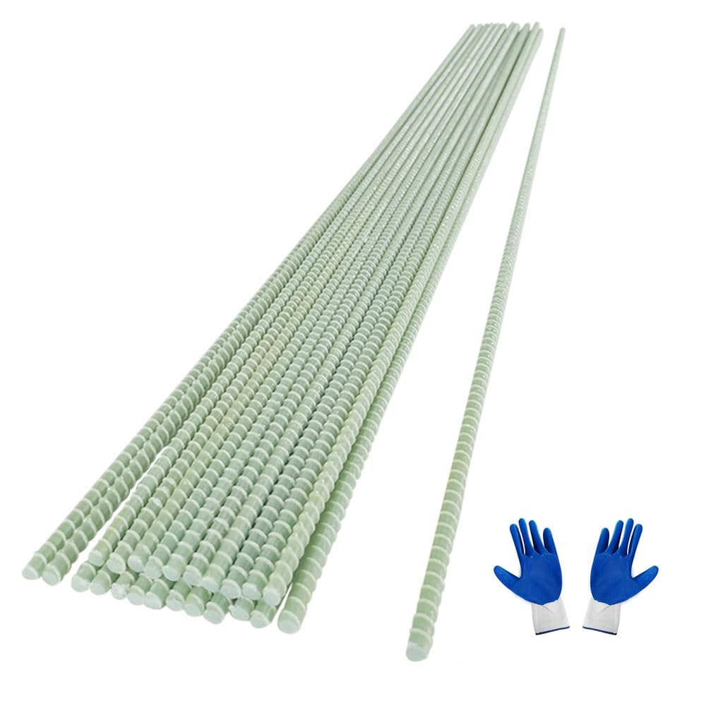 Wellco 0.25 in. x 48 in. #2 Nature Surface FRP Rebar (24-Pack ...