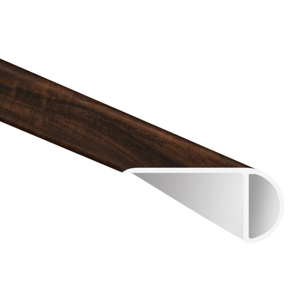 MSI Aged Walnut 19 mm T x 2.75 in. W x 94 in. L Luxury Vinyl Stair Nose ...