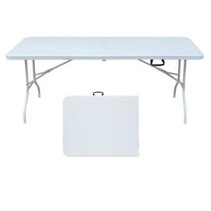 6 ft. Portable Plastic Folding Table HYA-1121882D - The Home Depot