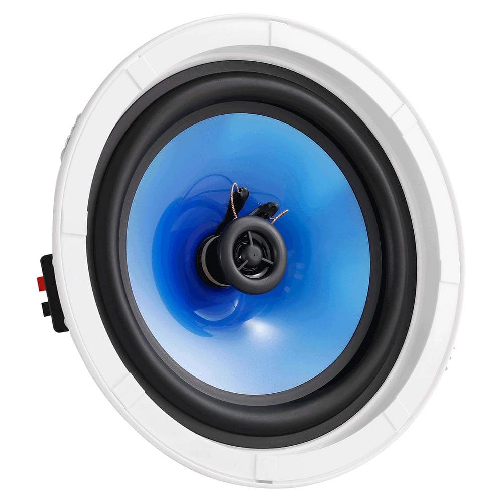 SVOPES 2-Pack 8 in. Ceiling Speakers, 50-Watt, Flush Mount In-Wall ...