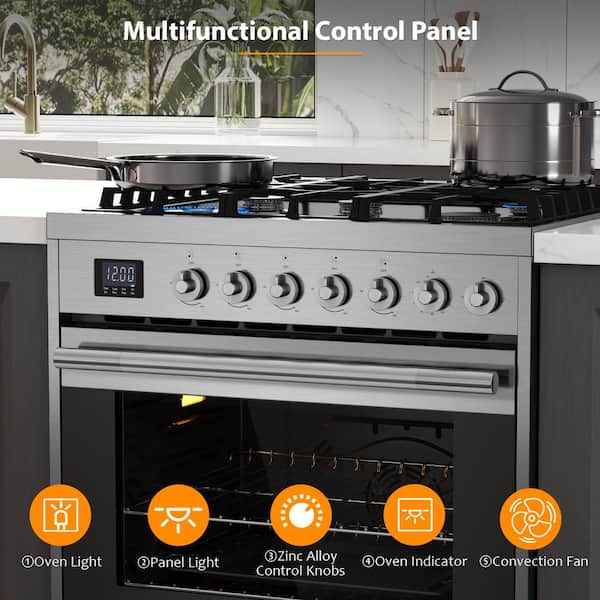 Empava 30 inch Freestanding Range Gas Cooktop and Oven