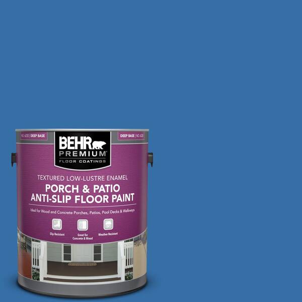 BEHR PREMIUM 1 gal. #P520-6 Mega Blue Textured Low-Lustre Enamel ...