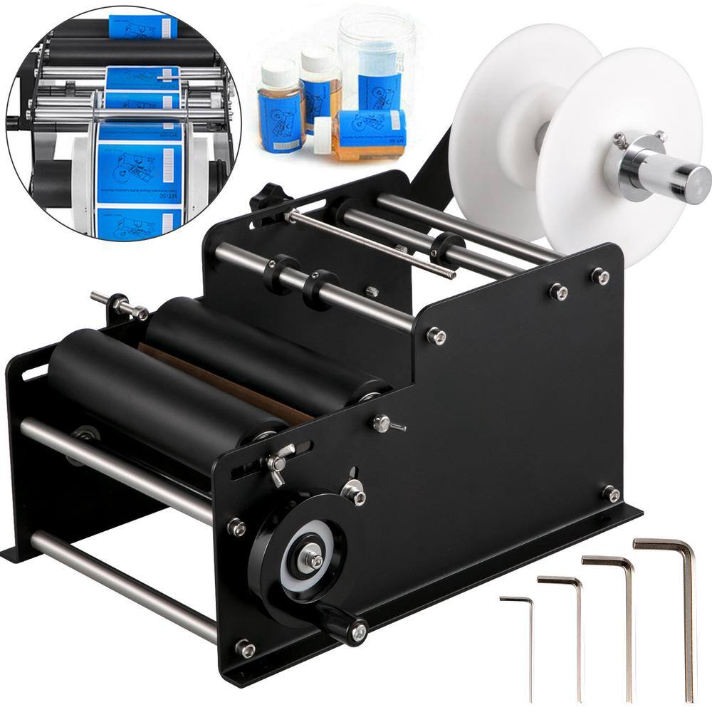 VEVOR MT-30 Round Bottle LabelingMachine 20-Piece to 40-Piece per min ...