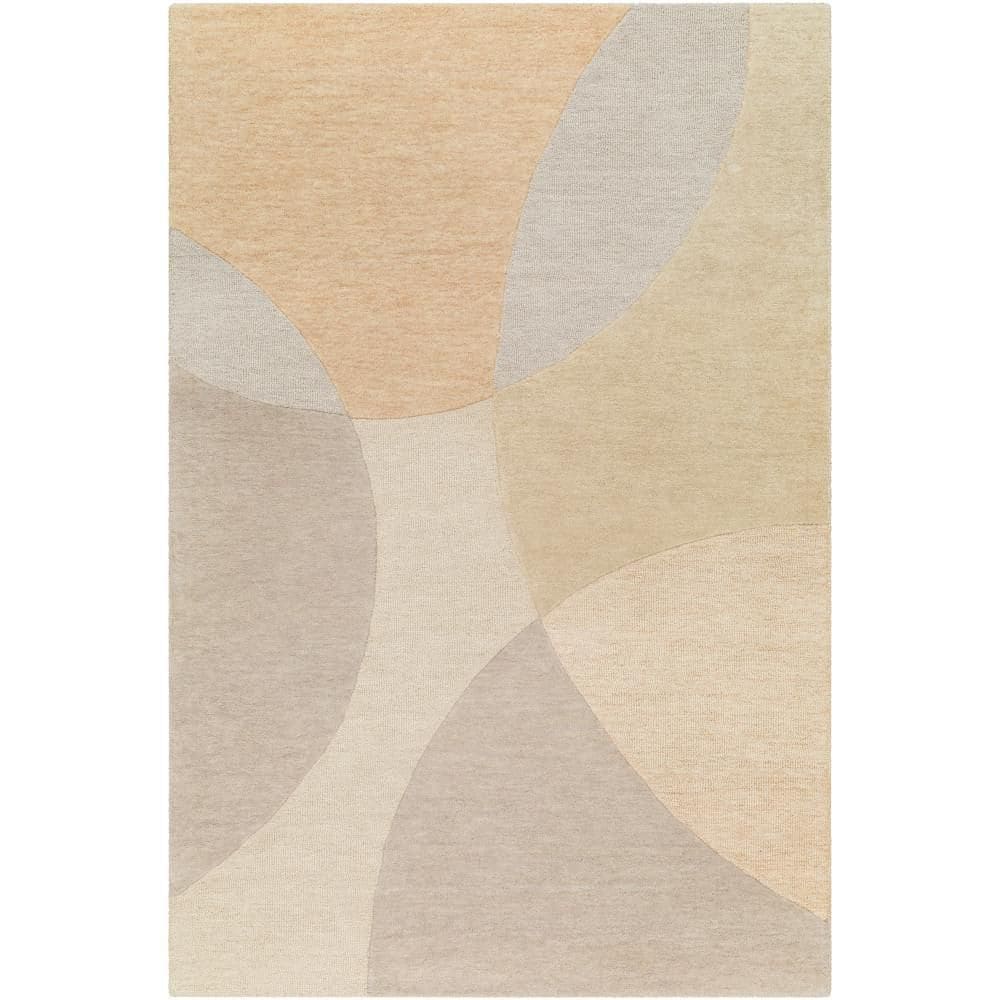 Livabliss Aguilar Taupe/Camel Geometric 6 ft. x 9 ft. Indoor Area Rug ...