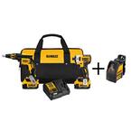 DEWALT 20V MAX XR Hammer Drill and ATOMIC Impact Driver Cordless Combo ...