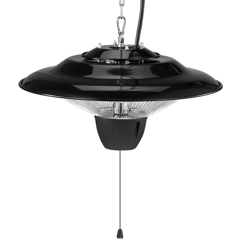 1500W Black Electric Space Infrared Heater, Hanging Patio Heaterwith 23 ...