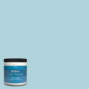 8 oz. #520E-2 Tropical Breeze Satin Enamel Interior/Exterior Paint ...