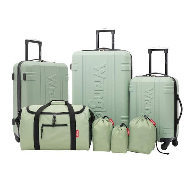 Wrangler 7-pc Hardside Luggage Set w/360° 4-Wheel Spinner System WR ...
