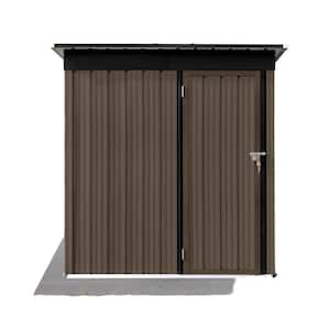 AirWire 5 ft. W x 3 ft. D Outdoor Storage Metal Shed with Updated Frame ...