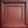 Ceilume Madison Faux Wood-Cherry 2 ft. x 2 ft. Lay-in Coffered Ceiling ...