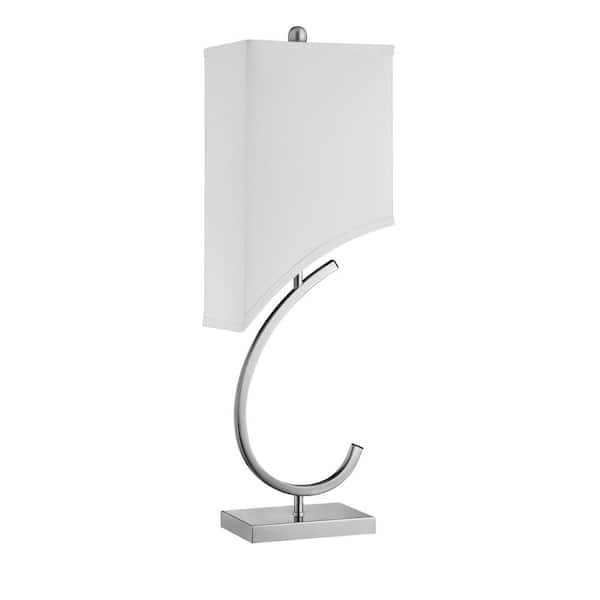 Titan Lighting New Bern 31 in. Brushed Steel Table Lamp HD-2302220197 ...