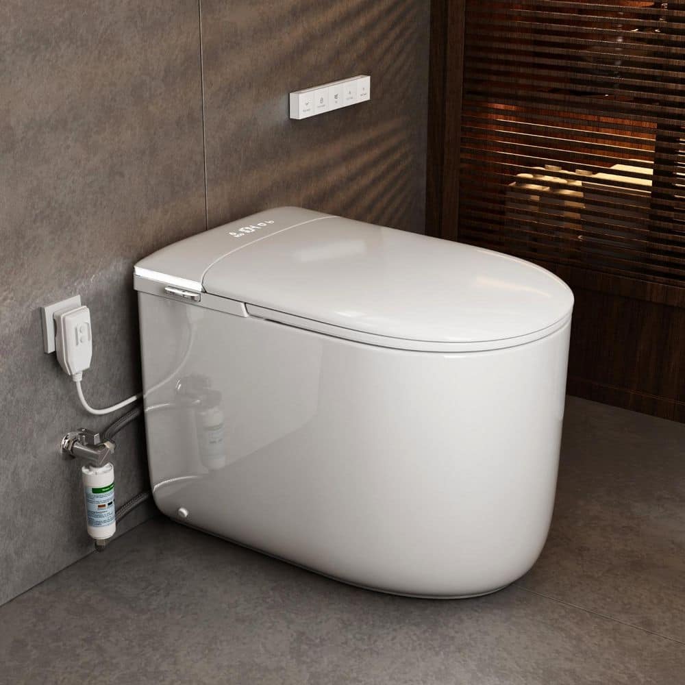 Los Flexi Compact Smart Toilet for Small Bathroom Built-in Tank and ...