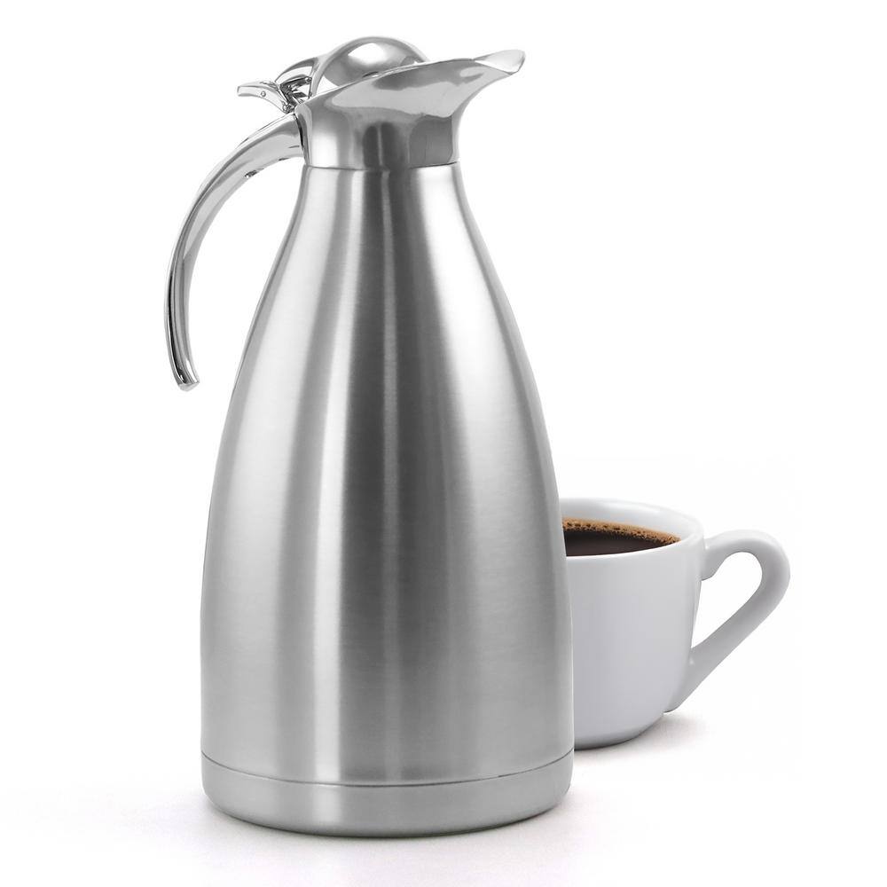 MegaChef Deluxe 67.6 fl. oz. Stainless Steel Thermal Carafe with ...