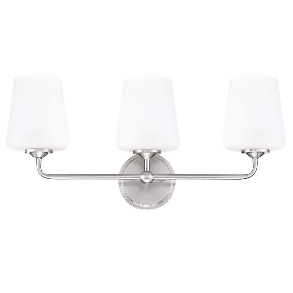 Design House Corin 23.8 in. 3-Light Satin Nickel Bathroom Vanity Light ...