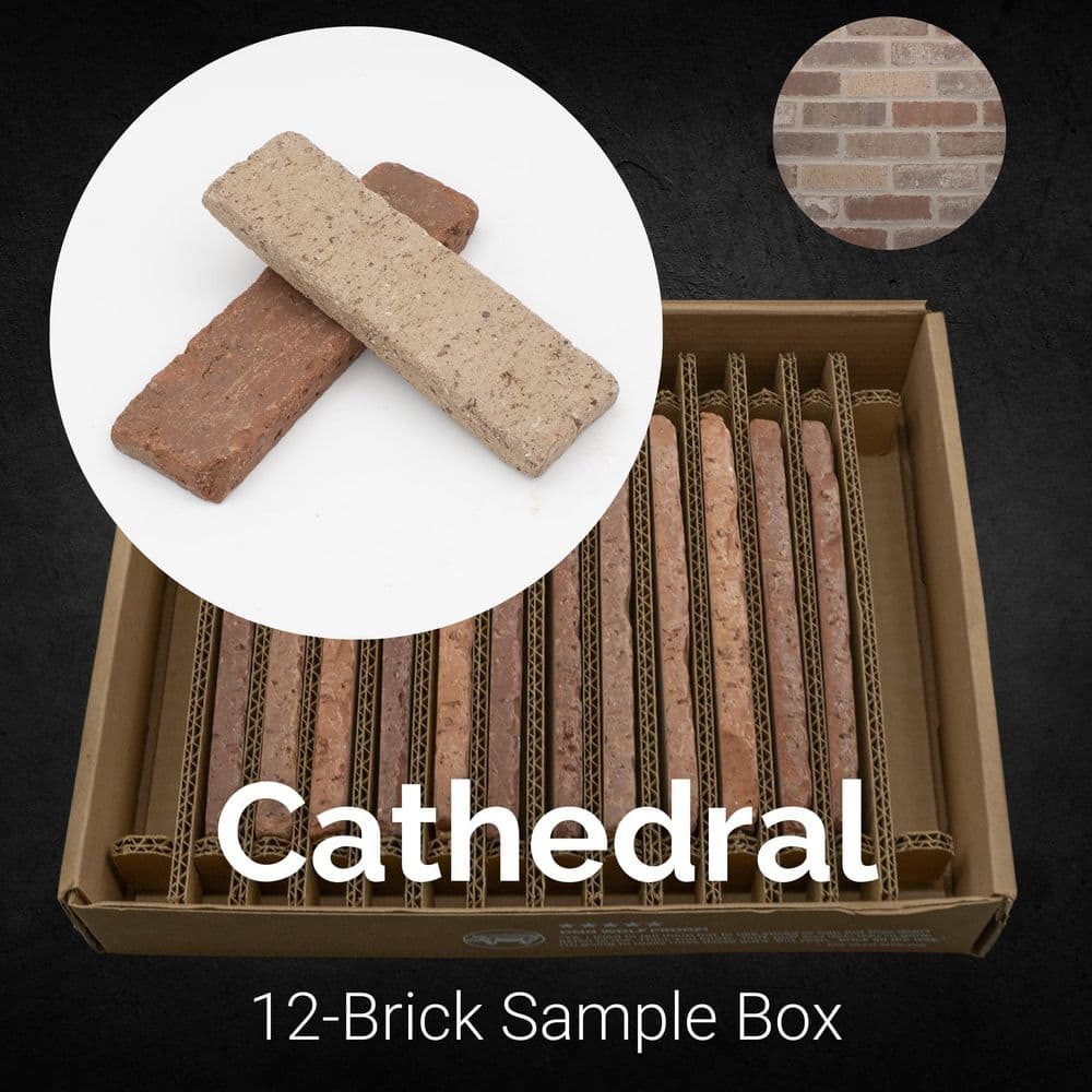Old Mill Brick Sample Box Cathedral Thin Brick 7.625 in. x 2.25 in. x 0.5 in. 01-02-001-044 ...