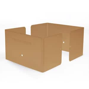 Fence Armor 5 in. L x 5 in. W x 1/4 ft. H White Fence Post Guard for ...