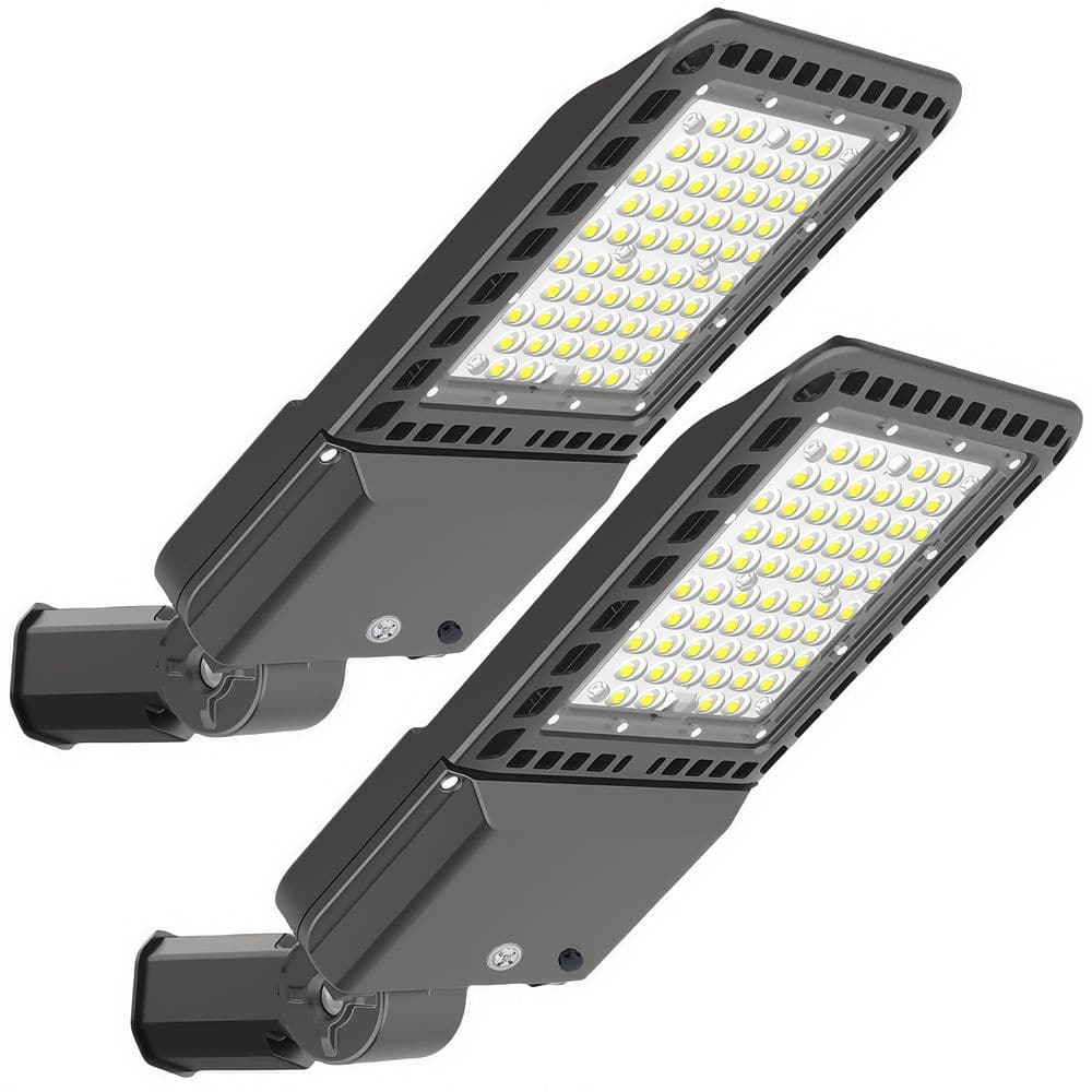KOAOEIRS Outdoor Bronze (1000W Equivalent) Integrated LED 200W Parking Lot Area Light 5000K ...