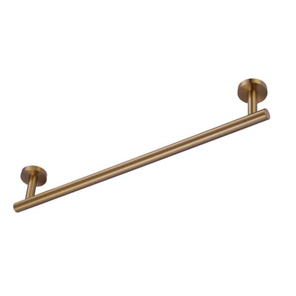 ALEASHA 20 in. Wall Mounted Single Towel Bar in Gold AL-8J120G-20 - The ...