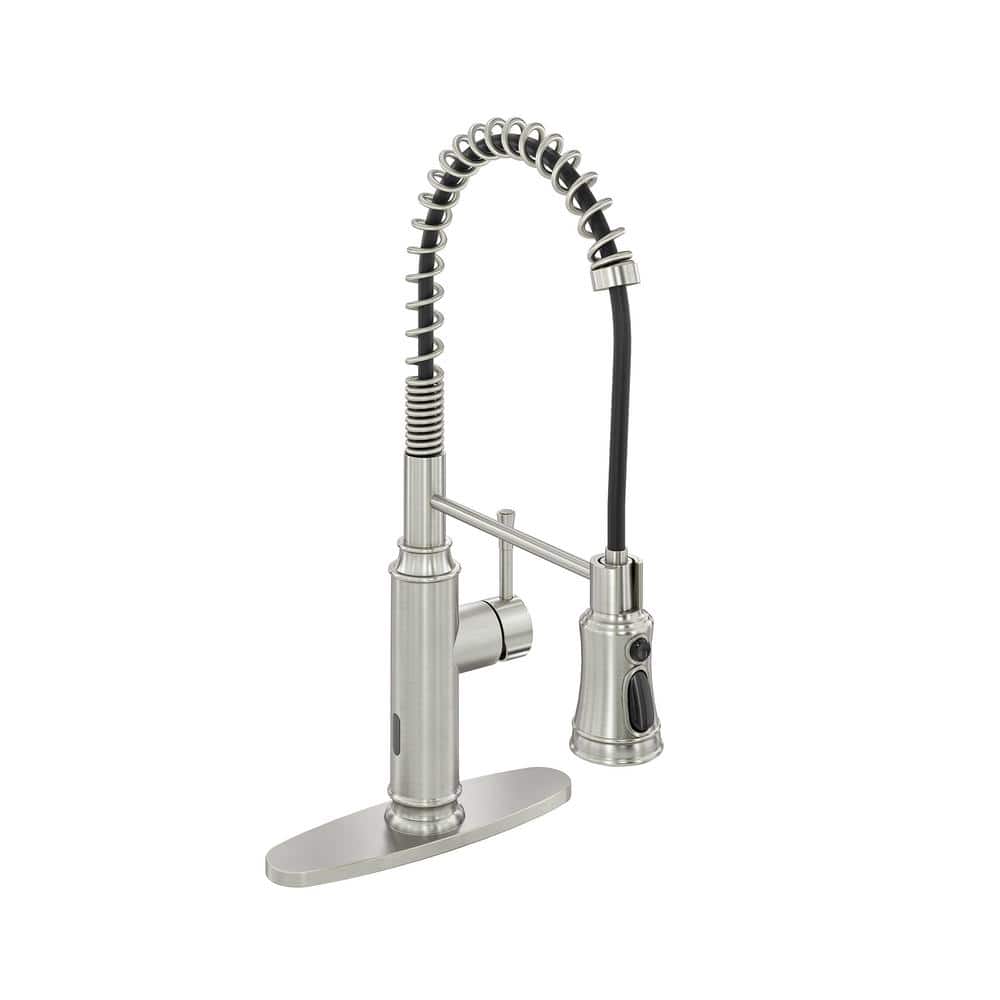 cadeninc Single-Handle Pull Down Sprayer Kitchen Faucet with Infrared ...